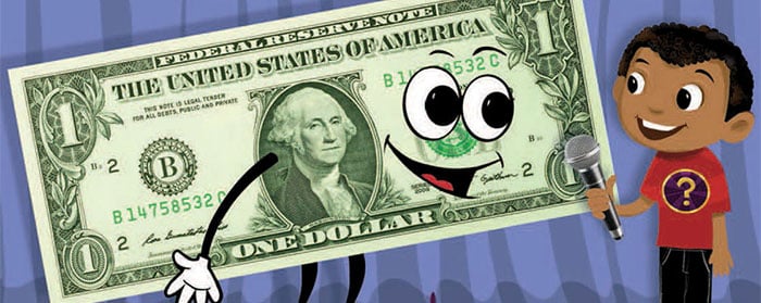 Animated One Dollar Bill