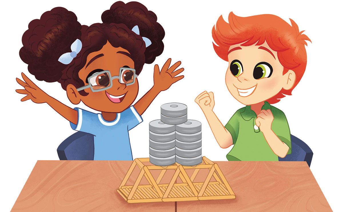 popsicle stick bridge clipart